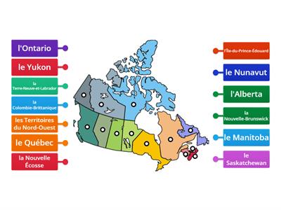 Les provinces et les territoires du canada - Ressources pédagogiques