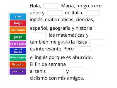 Spanish Las asignaturas - Teaching resources