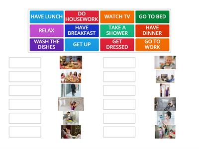 Routine activities anagram - Recursos de ensino