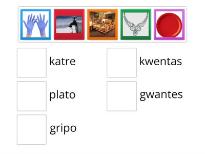 Kambal katinig klaster - Aktibidad sa pagtuturo