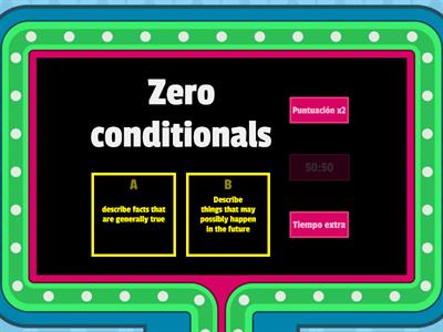 Zero and first conditional games - Recursos didácticos