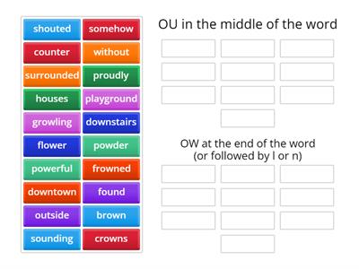 Ow ou game - Teaching resources
