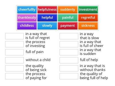 Quiz show suffixes consonant - Teaching resources