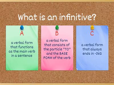 Infinitives and gerunds - Recursos didácticos