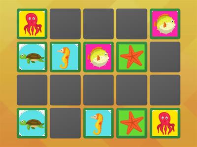 Animales del mar memorice - Recursos didácticos