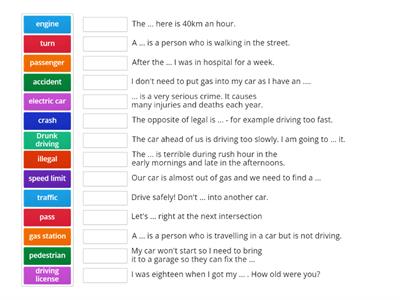 Driving - Teaching resources