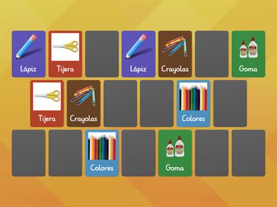 Rompecabezas de utiles escolares - Recursos didácticos