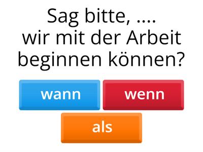 Wenn satz - Recursos didácticos