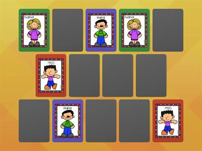 Familia Memorama - Recursos didácticos