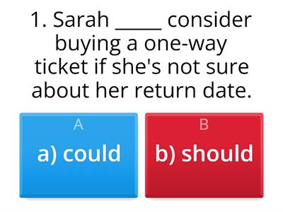 Should could - Teaching resources