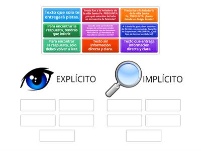 Información explícita e implicita - Recursos didácticos