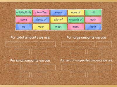Quantifiers - Teaching resources
