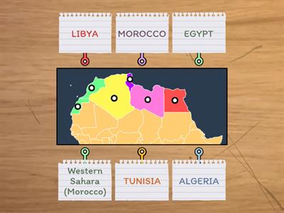 North africa map - Teaching resources