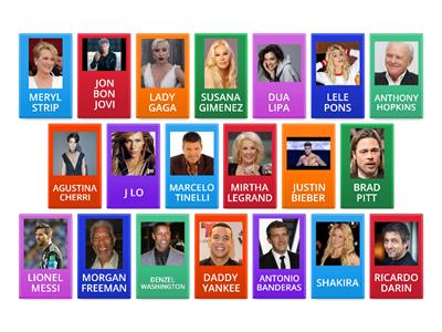 Guess famous people - Recursos didácticos