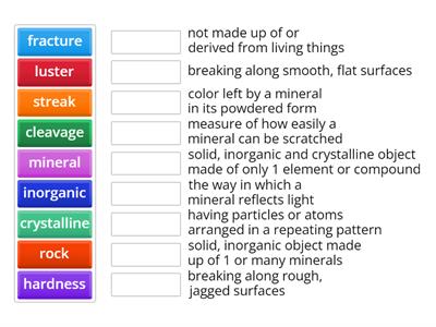 Minerals - Teaching resources