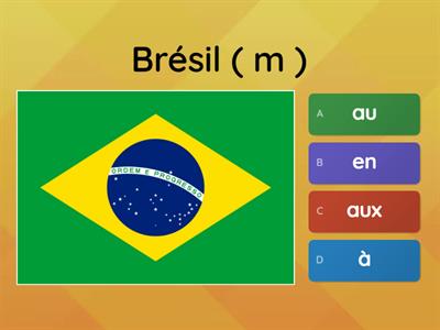 Prépositions pays - Recursos didácticos