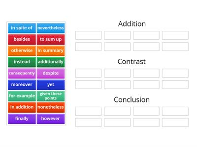 Connectors - Teaching resources