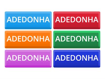 Adedonha - Recursos de ensino