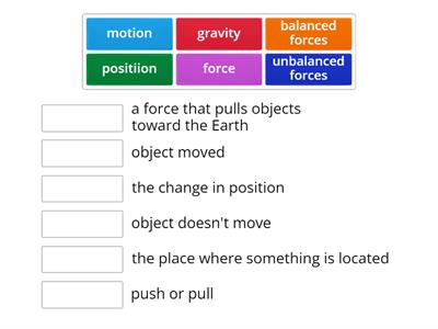 Force and motion first grade - Teaching resources