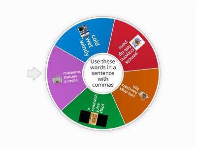 Commas list - Teaching resources