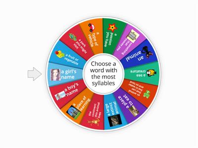 Syllable game - Teaching resources