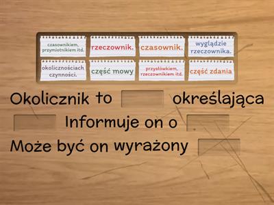 Okolicznik - Materiały dydaktyczne