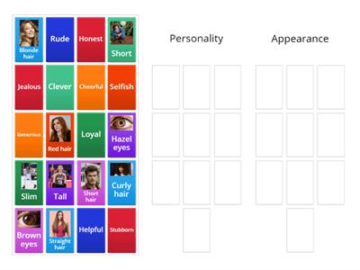 Personality and appearance - Öğretim kaynakları