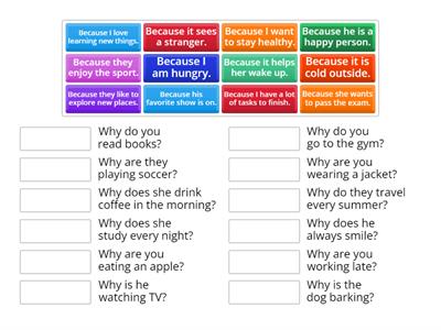 Why because - Recursos didácticos