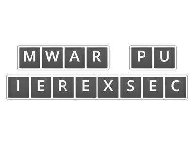 Easy jumbled letters - Teaching resources