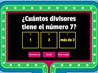 Juegos con números múltiplos y divisores - Recursos didácticos