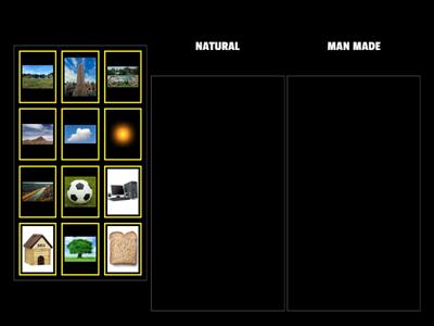 Natural man made materials - Recursos didácticos