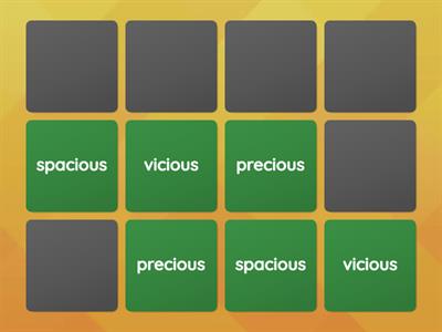 Cious or tious - Teaching resources