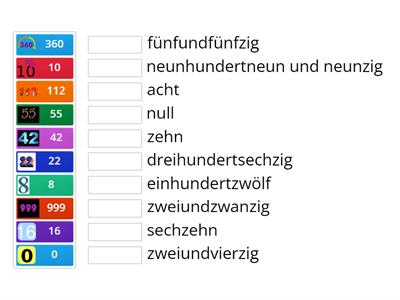 Zahlen 1 100 - Recursos didácticos