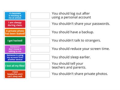 Should and should not - Recursos didácticos