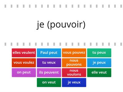 Pouvoir vouloir - Teaching resources