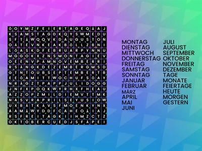 Monate - Teaching resources