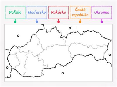 Slepa mapa slovensko - Učebné zdroje