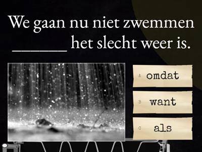 Zinnen met omdat en als - Leermiddelen