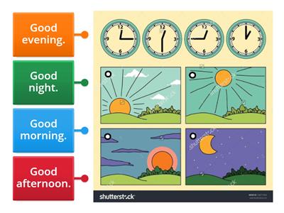 Parts of day - Teaching resources