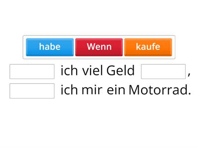 Nebensatz mit wenn - Unterrichtsmaterialien