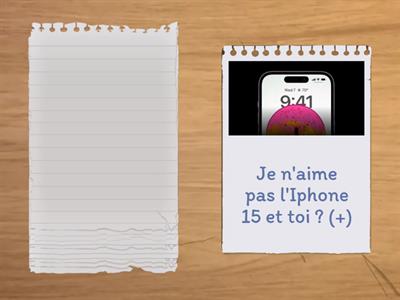 Moi aussi moi non plus pas moi moi si - Recursos didácticos