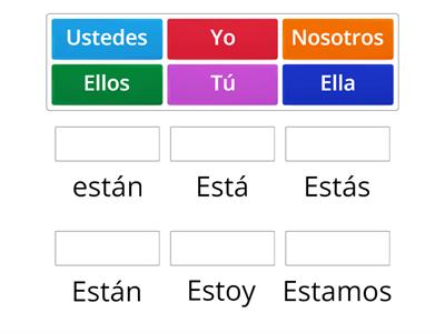 Verbo estar con emociones - Recursos didácticos