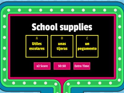 Utiles escolares - Teaching resources