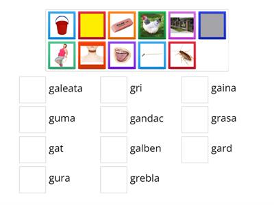 Sunetul si litera g g - Resurse didactice