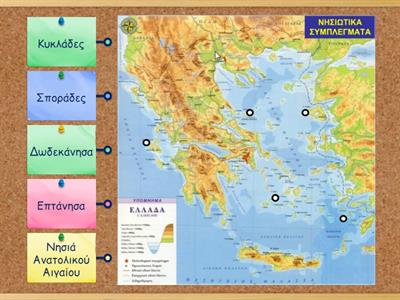 Νησιωτικά συμπλέγματα της ελλάδας - Εκπαιδευτικές δραστηριότητες