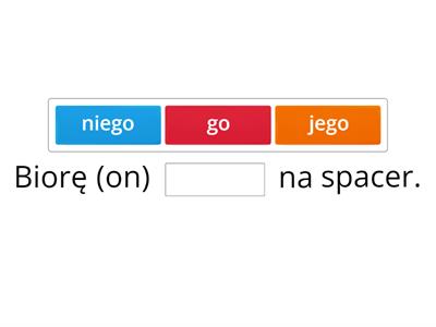 Biernik zaimki osobowe - Materiały dydaktyczne
