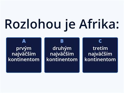 Afrika - Výukové zdroje