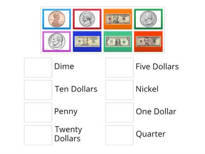 Coin identification game - Teaching resources