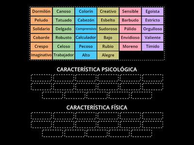 Características físicas y psicológicas - Recursos didácticos