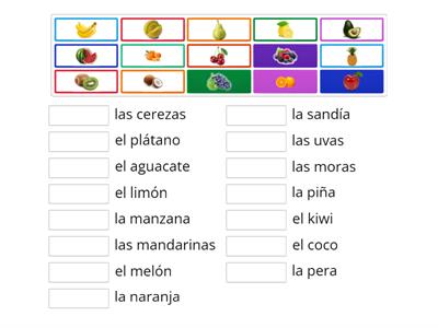 Las frutas - Teaching resources